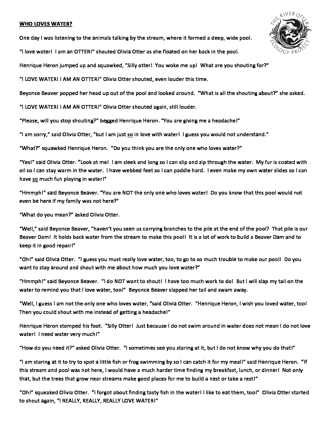 otter_story | River Otter Ecology Project